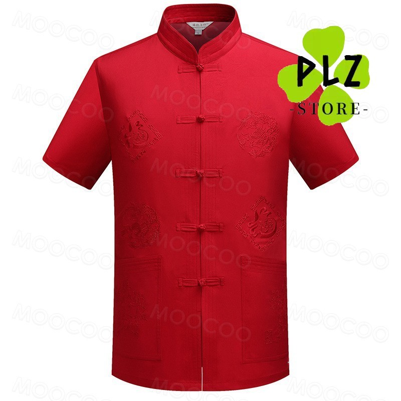 Chinese New Year Clothes 唐裝男 中國風上衣 Cheongsam Men Hanfu Cny Clothes ...