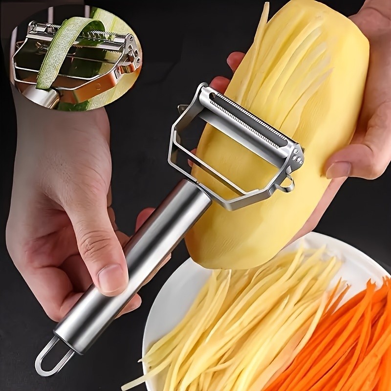 2pcs Universal Kitchen Vegetable Peeler And Julienne Slicer Grater ...