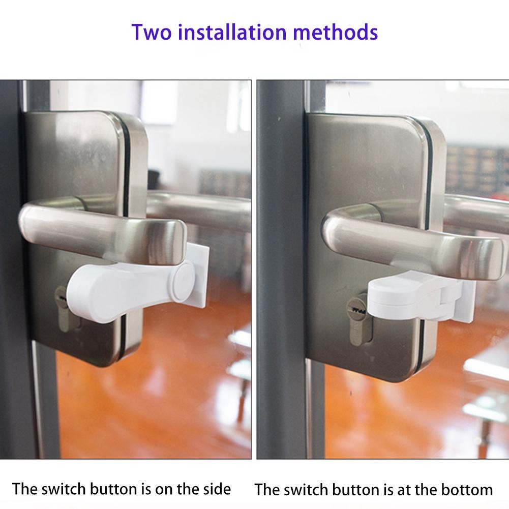Child Safe Door Lock Universal Door Security Latch 180 Degree Rotating ...