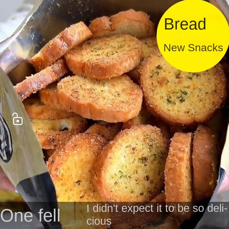 Garlic Flavor Rusk Crispy Biscuits Meal Replacement Healthy Snack ...