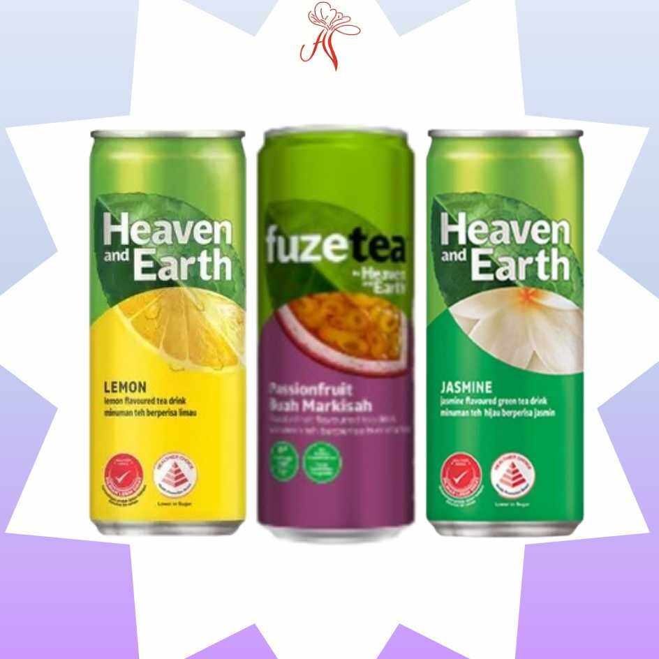 Heaven & Earth Fuze Tea Lemon/Passionfruit/Jasmine in Tin (300ml ...