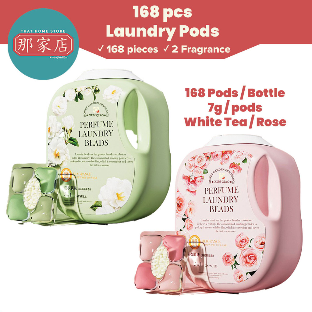 168pc 5-in-1 Plant Based Laundry Pods Laundry Detergent Anti Bacterial ...