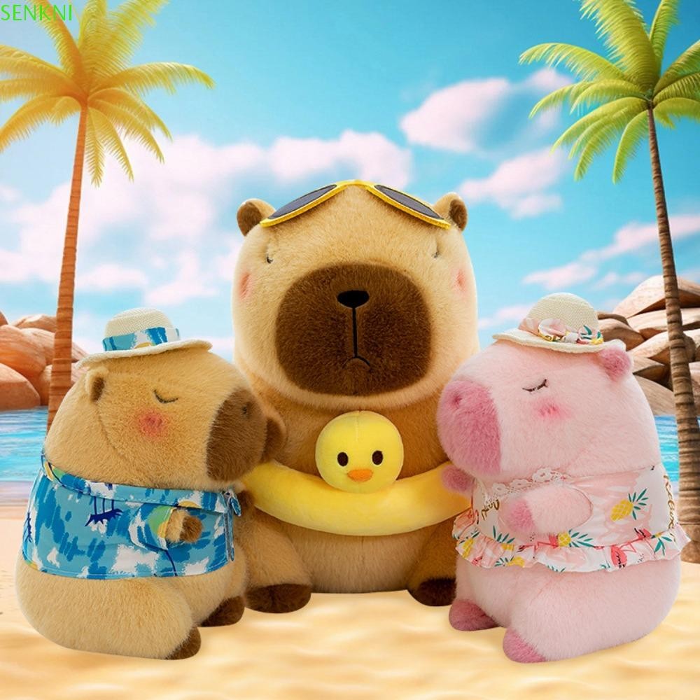 SENKNI Capybara Plush Toy, Beach Clothes Swimming Circle Capibara Anime ...