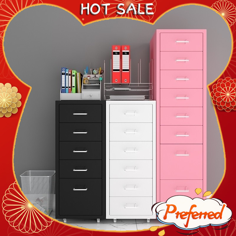 Small Mobile Metal Storage Drawers Cabinet Home Office Drawer File ...