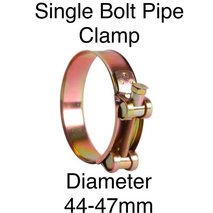 Single Bolt Pipe Clamp 44 - 47 MM Micalor Hose 44mm - 47mm Clamp Hose ...