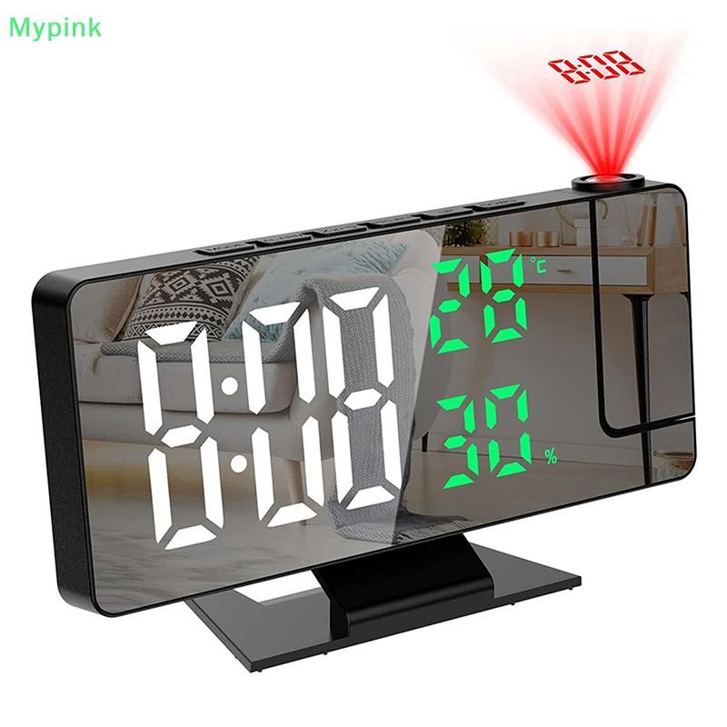 Mypink LED Digital Alarm Clock Projection Clock Projector Ceiling Clock ...
