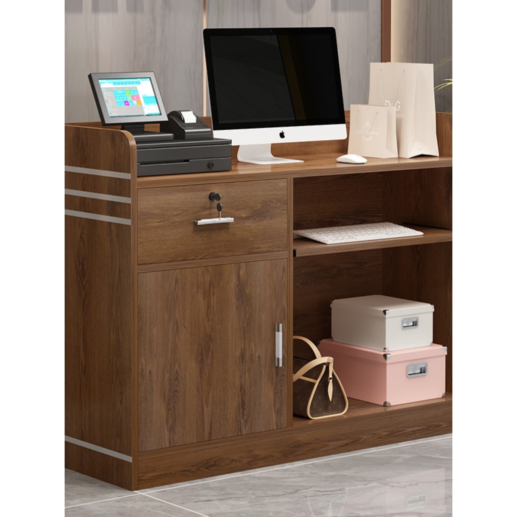Simple Modern Bar Milk Tea Shop Front Desk Small Cashier Clothing Store ...