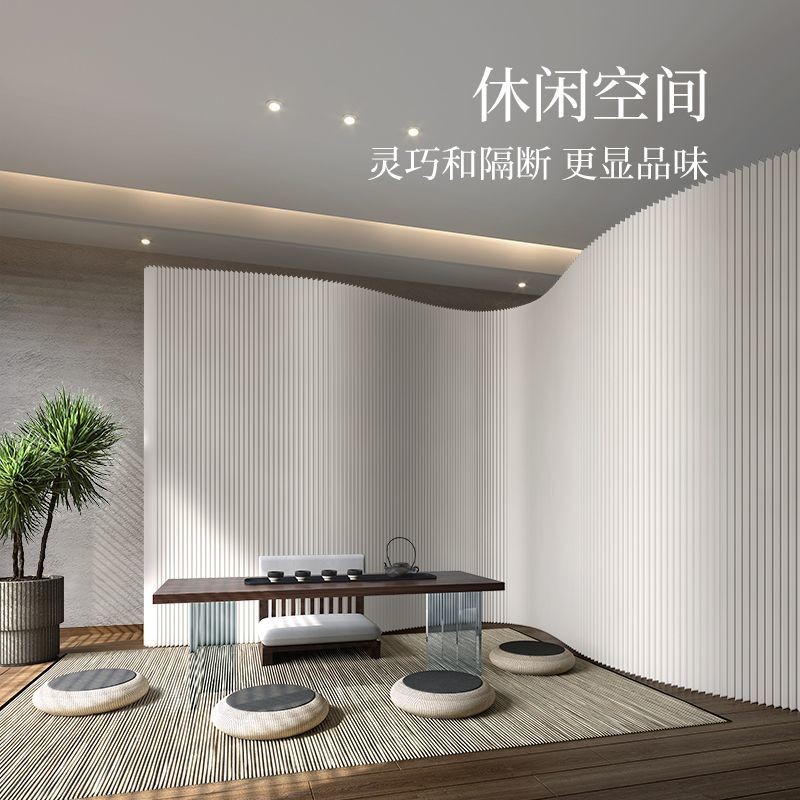 Commercial Partition Screen Retractable Art Partition Wall Fake Wall ...