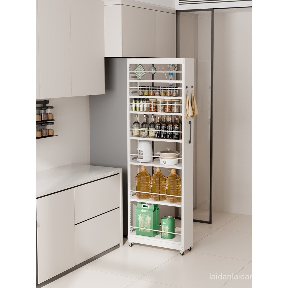 Customizable Kitchen Metal Gap Storage Rack Refrigerator Side Pull-Out ...