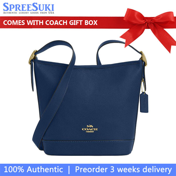 Coach Handbag In Gift Box Jude Duffle Bag Deep Blue # CBH18 | Shopee ...