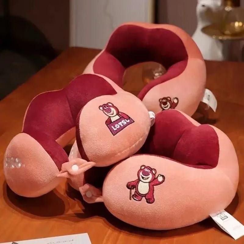 Lotso Toystory Travel Neck Lotso Car Character Neck Pillow | Shopee ...
