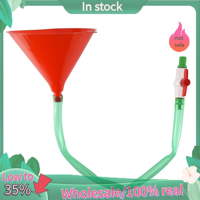 Plastic Filling Funnel Beer Funnel Wine Liquid Pipe Tube Plastic Valve ...