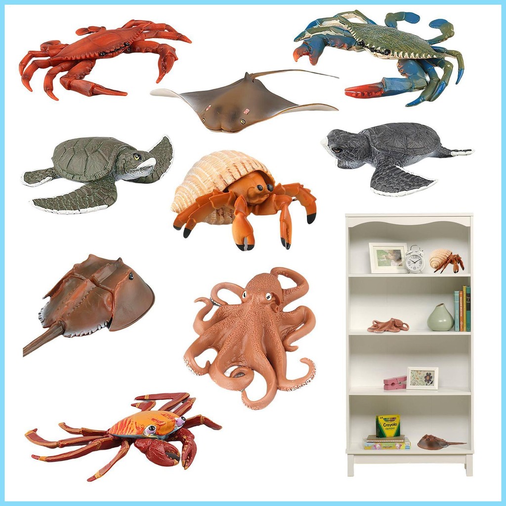 Sea Animals Figures Sea Creatures Ocean Animal Toys Assorted Including ...