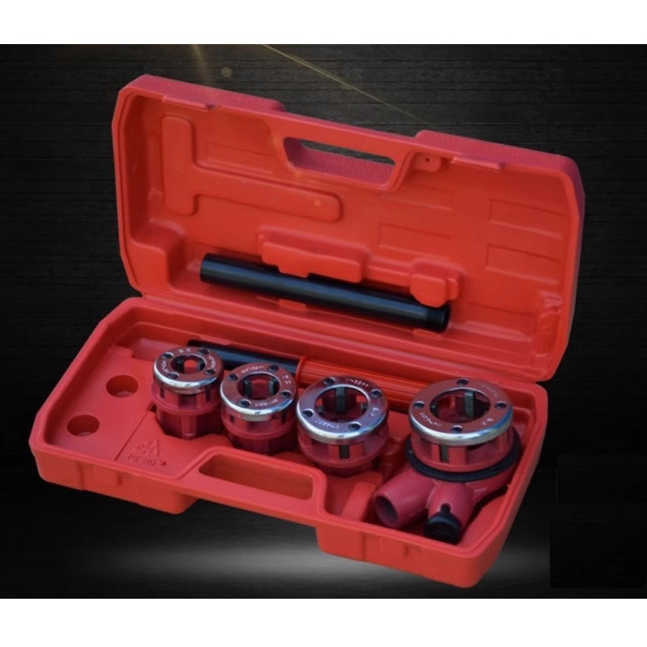 PIPE THREADER RATCHET GI PIPE DIES SET ½”, ¾”, 1”, 1-1/4” RATCHET ...