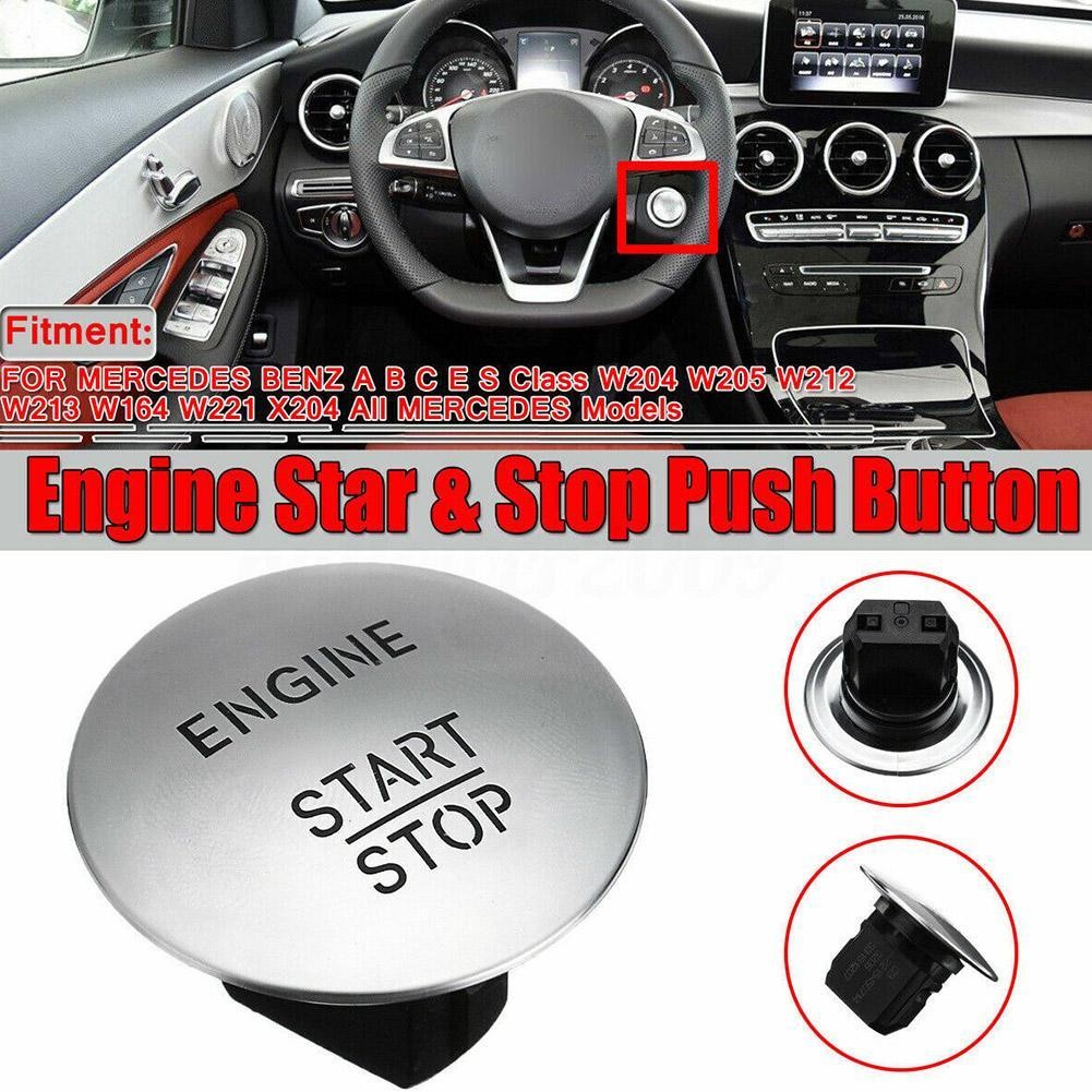 Car Push Start Button Keyless Go Start Stop Push Button, Car Engine ...