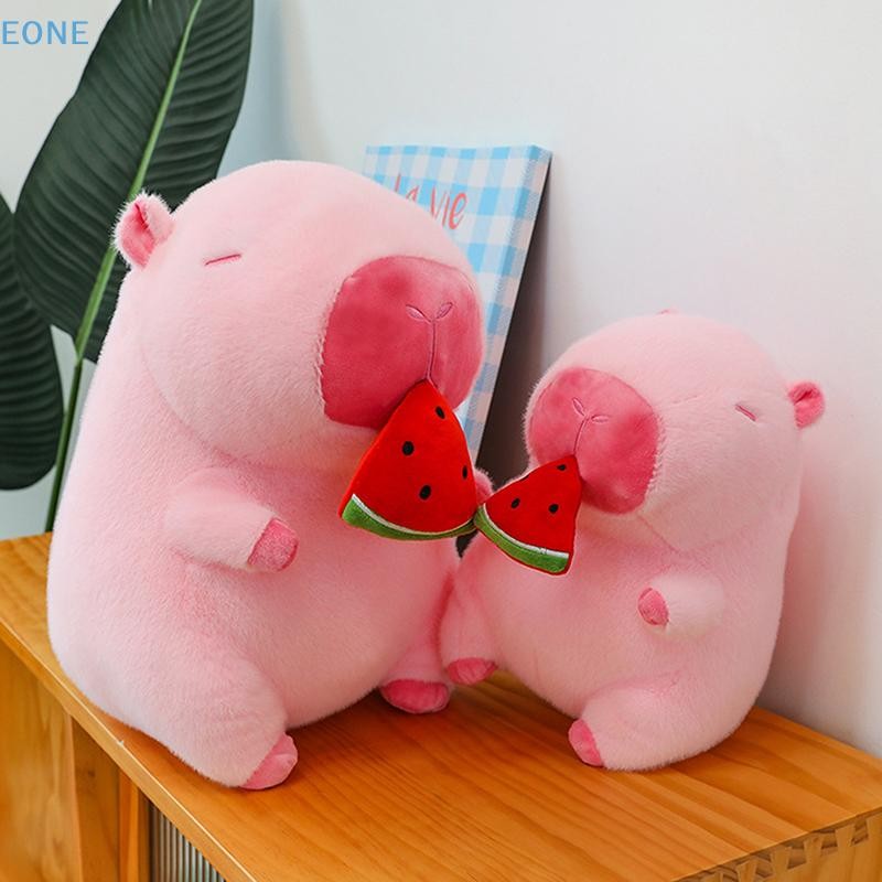 EONE Cute Pink Watermelon Capybara Plush Capybara Toy Doll Simulation ...