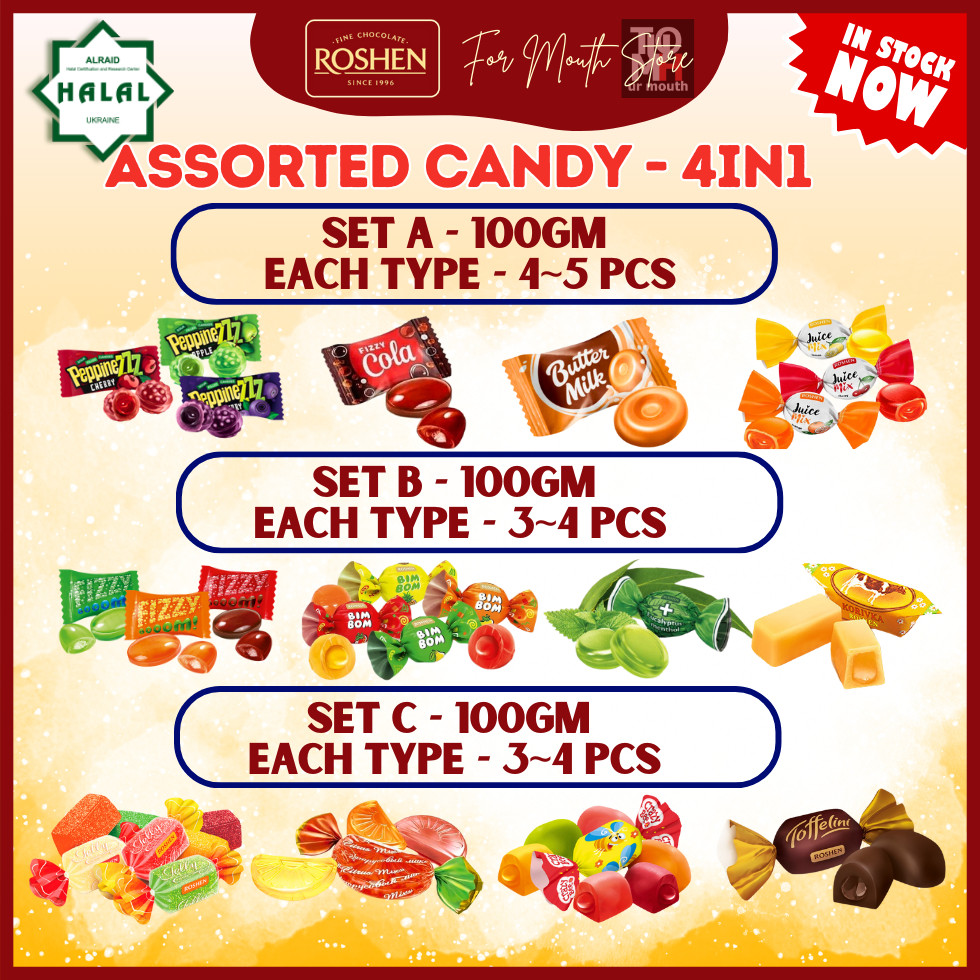 ROSHEN Candy Peppinezzz Sour Candy Crazy Bee Jelly Candy Gummy Halal ...