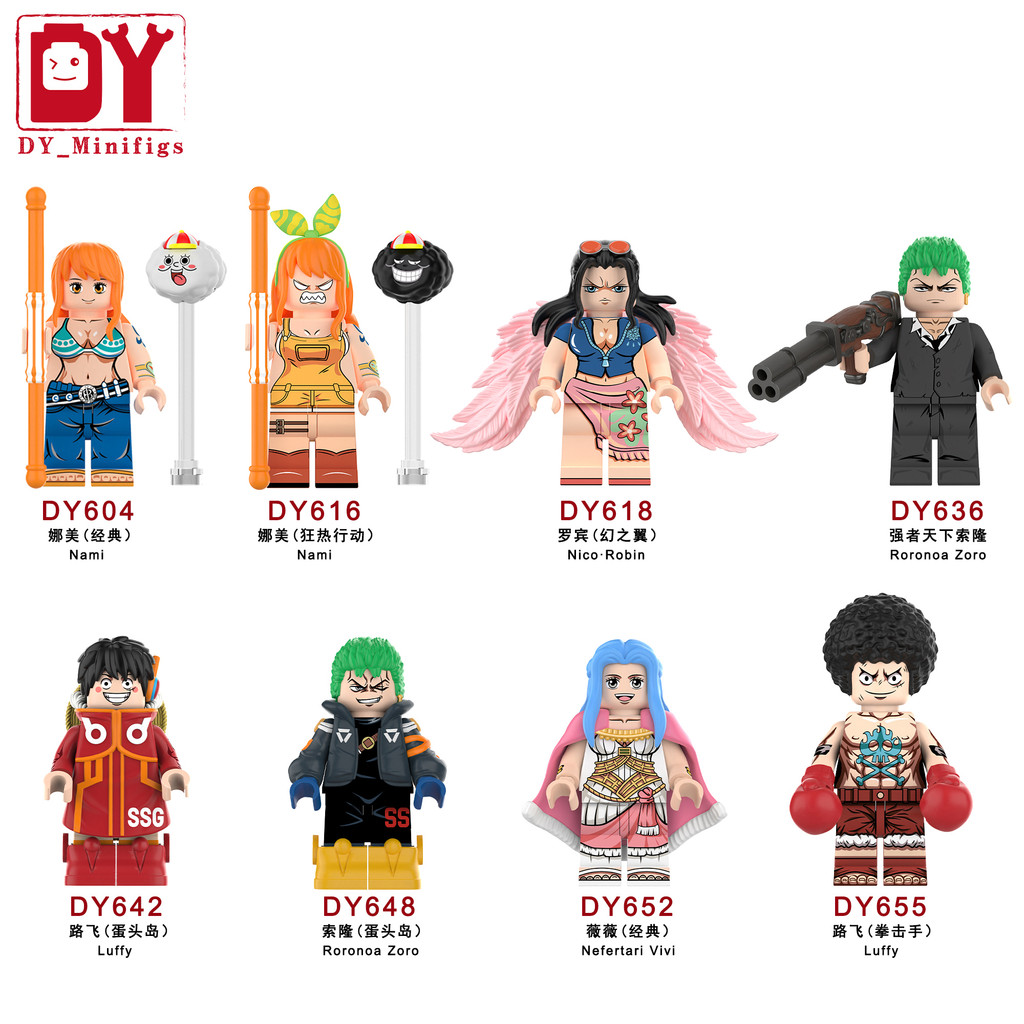 One Piece Egghead Island Luffy Zoro Nami Robin Vivi Building Blocks ...