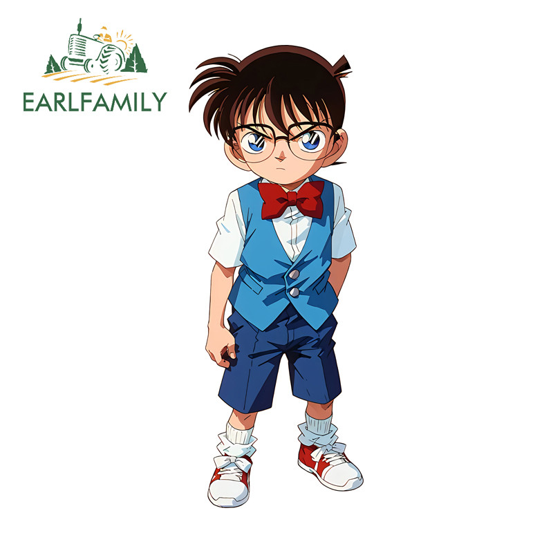 EARLFAMILY Detective Conan Edogawa Konan Car Sticker Cartoon Chibi ...