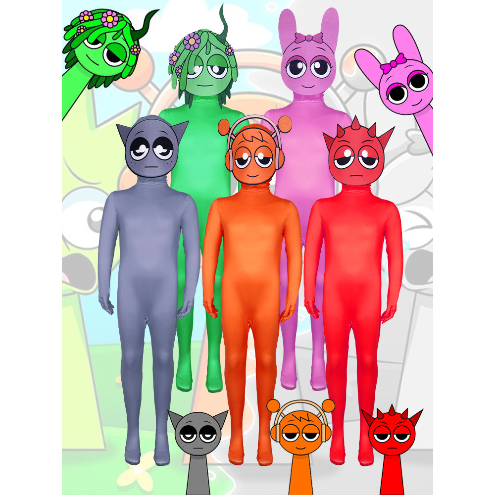 Cosplay Sprunki Adult Children Costume Cosplay Fantasia Halloween ...