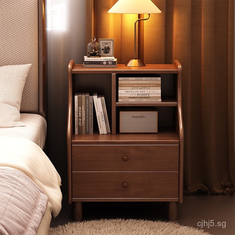 Nordic Solid Wood Bedside Table Simple Modern Student Bedroom Bedside ...