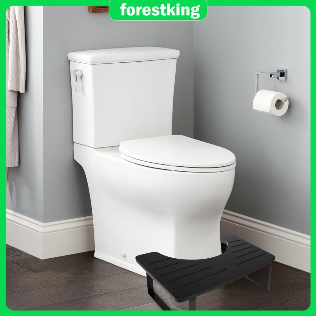 Wood Poop Stool Stable Toilet Squat Stool Folding Adult Toilet Poop ...