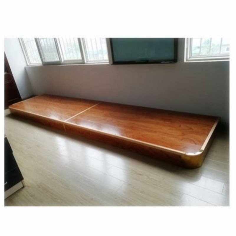 +++Curved Deck Customized Platform Teacher Platform Step Raised Wooden ...