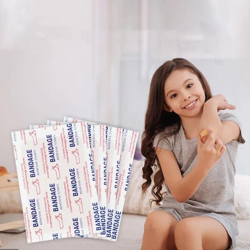 100pcs/lot Breathable Band Aid Waterproof Bandage First Aid Wound ...