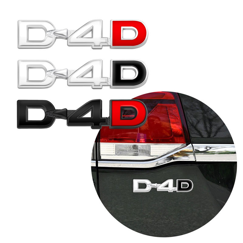 D4D D-4D Logo Car Sticker Emblem Badge Decal for Toyota COROLLA RAV4 ...