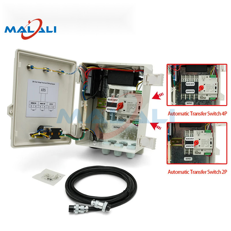 Malali10KW 220v 380v Gasoline Diesel Engine ATS Control Box Generator ...