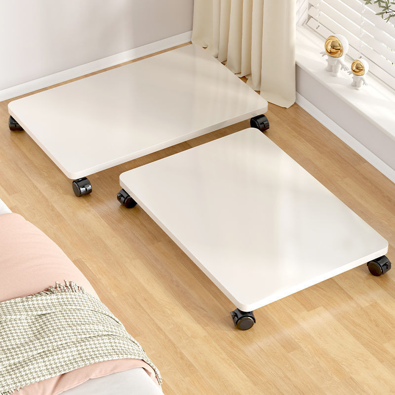 Movable Storage Box Pulley Base with Brake Roller Storage Rack Floor ...