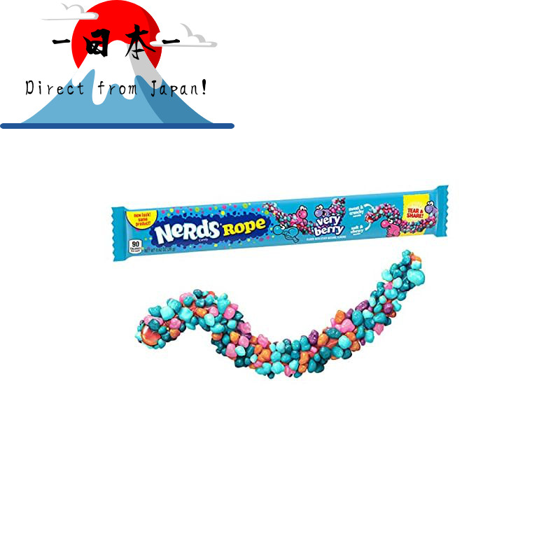 [Direct from Japan] Nerds Rope Gummy Berry Berry 10 Pieces NeRds ASMR ...