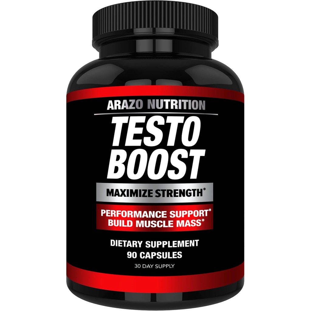 Arazo Nutrition TestoBoost Test Booster Supplement - Potent & Natural ...