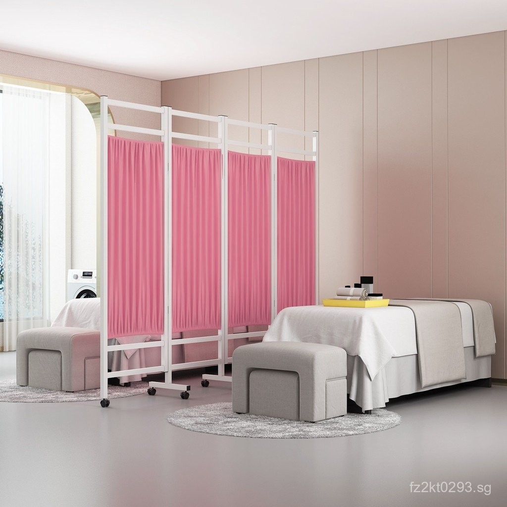 Clinic Health Room Medical Screen Iron Fabric Art Beauty Partition with ...
