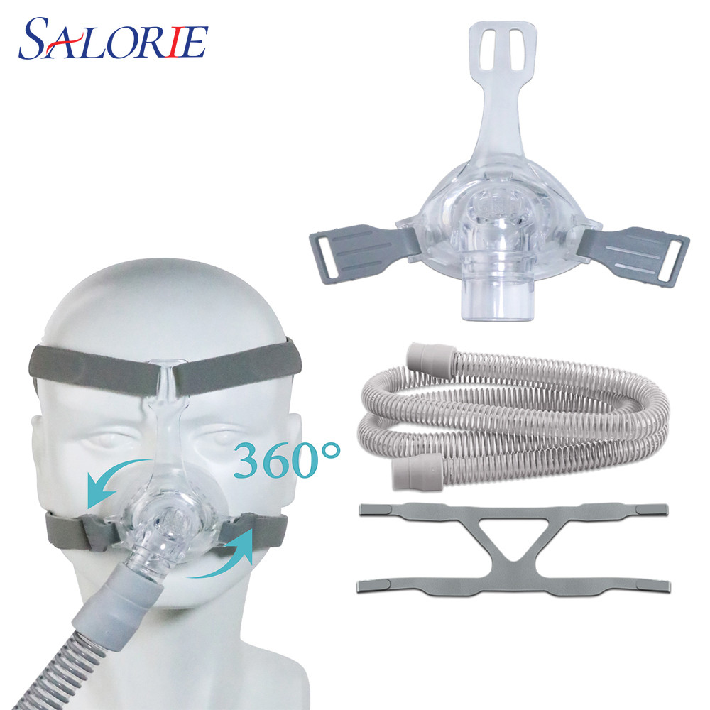 Salorie CPAP Nasal Mask For Face With Headgear Tube for CPAP Machine ...