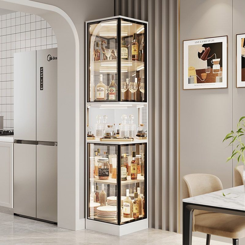 [SG Sales] Glass Corner Cabinet Wine Cabinet Display Cabinet Corner ...