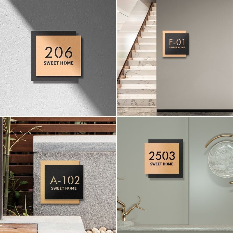 Customised Unit Sign door sign/unit number signage Customised Door Unit ...