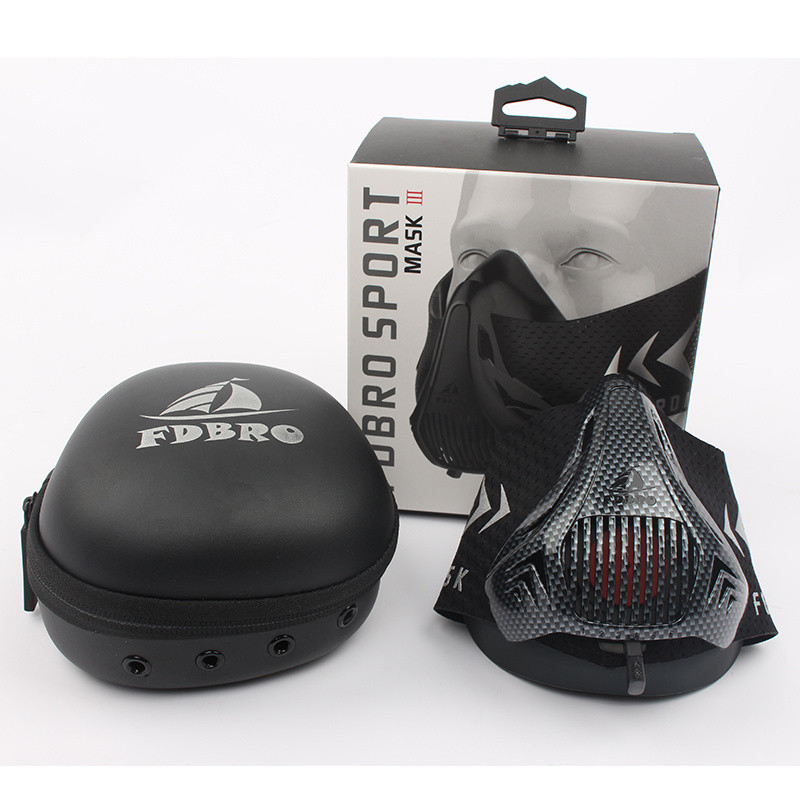 Oxygen Barrier Mask Running Workout Training Oxygen Control Oxygen-Free ...