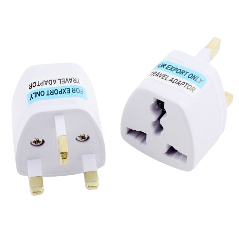 [Instock] 3 pin plug Adapter For china electrical UK PLUG/USB LED Lamp ...
