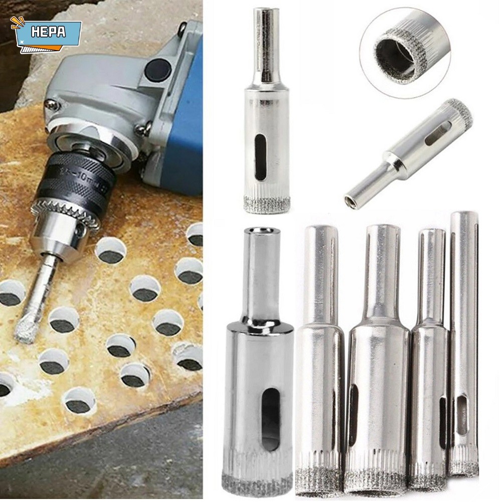 【HEPA】5PCS Diamond Hole Saw Drill Bit Set 6-14mm for Glass Ceramic Tile ...