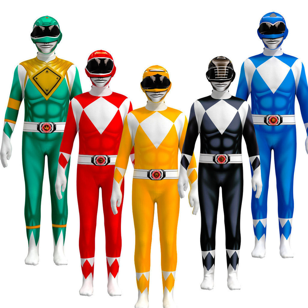 Mighty Morphin Power Rangers Jason Zack Billy Trini Kimberly Dinosaur ...