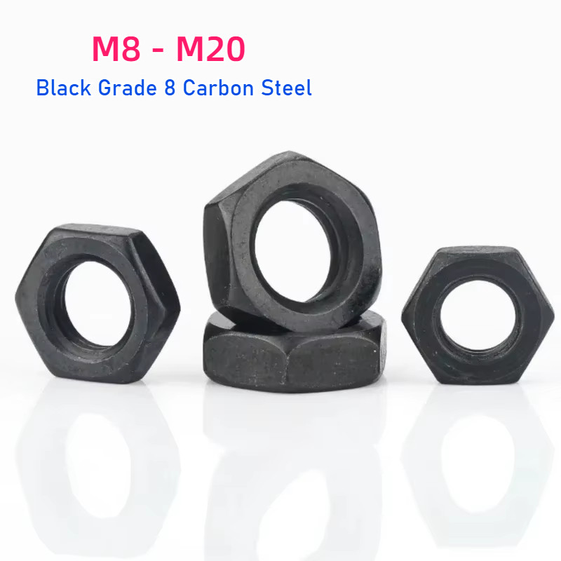 M8 M10 M12 M14 M16 M18 M20 Grade 8 Black Carbon Steel Fine Thread ...