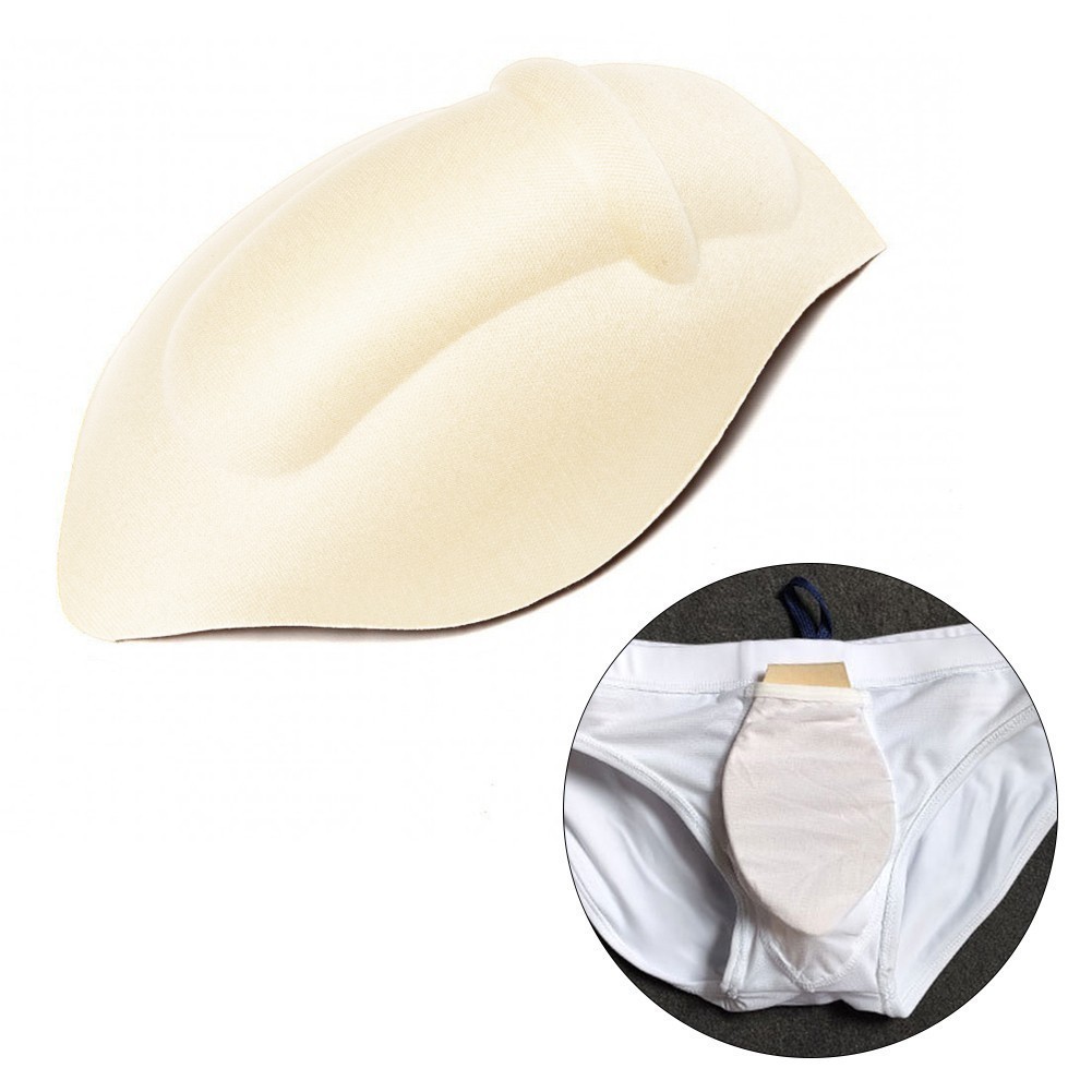 Gentlemen Male Swimwear Pad Underwear Enhancing Free Size Pad Swimsuit ...