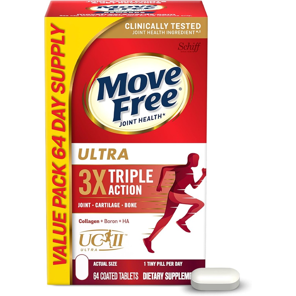 Move Free Ultra Triple Action Joint Support Supplement - Type II ...