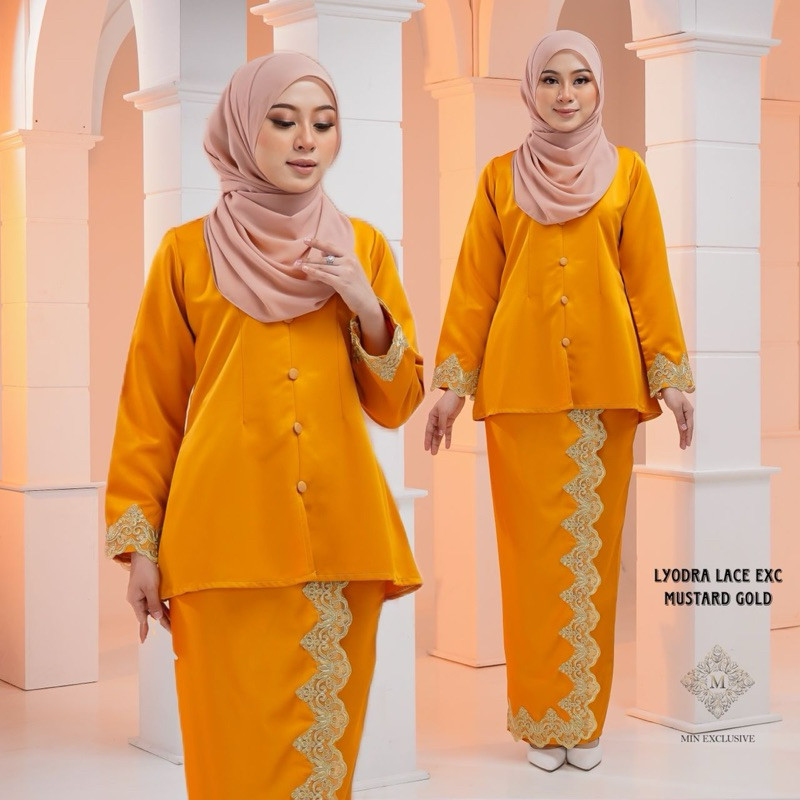 BAJU KEBAYA MINI KURUNG MODEN SEDONDON IBU ANAK ROYAL BLUE NAVY EMERALD ...