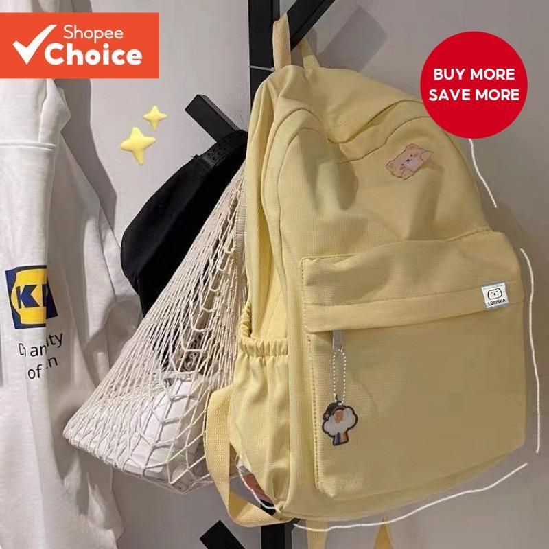 Instagram Japanese girl backpack, cute little bear backpack for junior ...