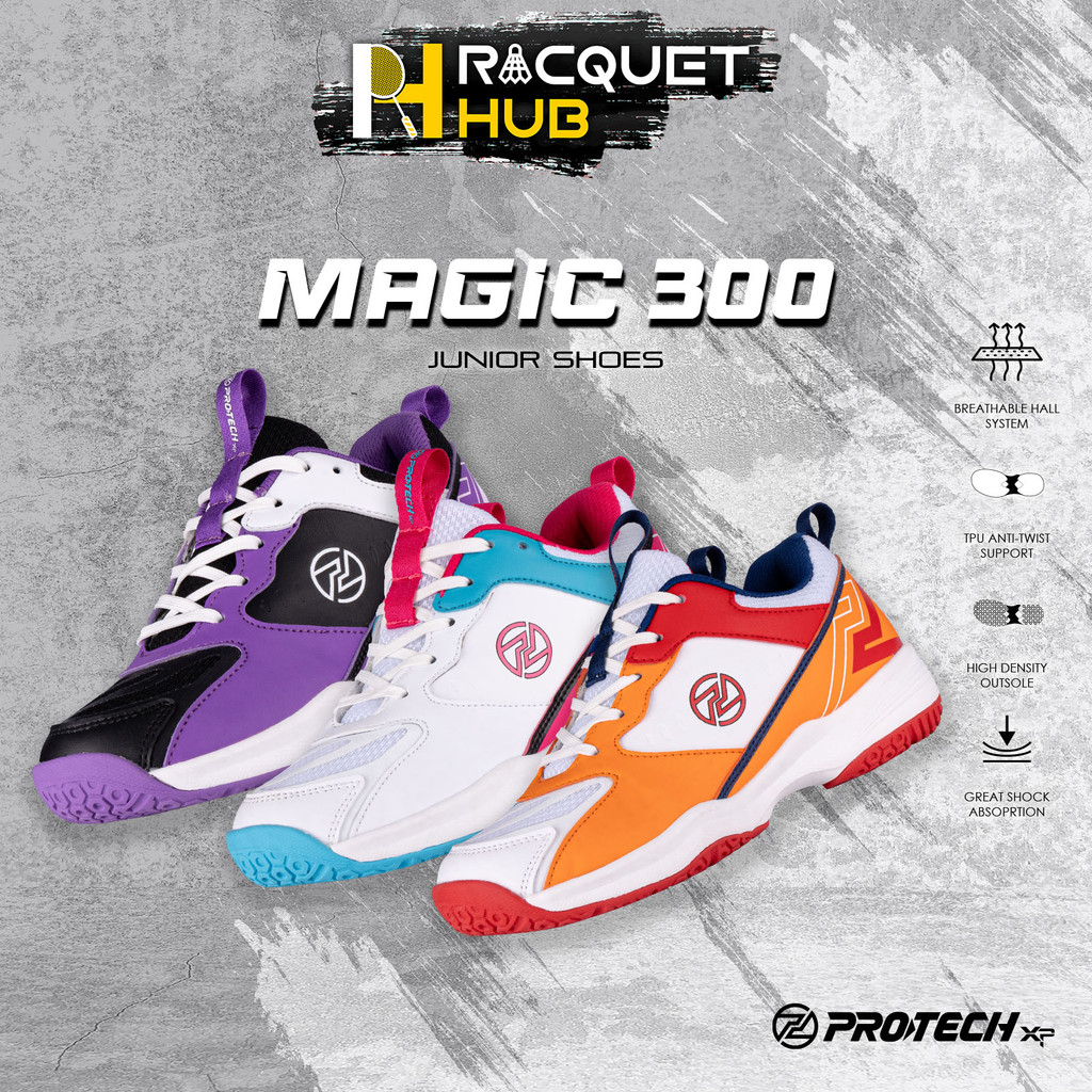 Protech Junior Badminton Court Shoes "Magic 300" (Comfort & Safety ...