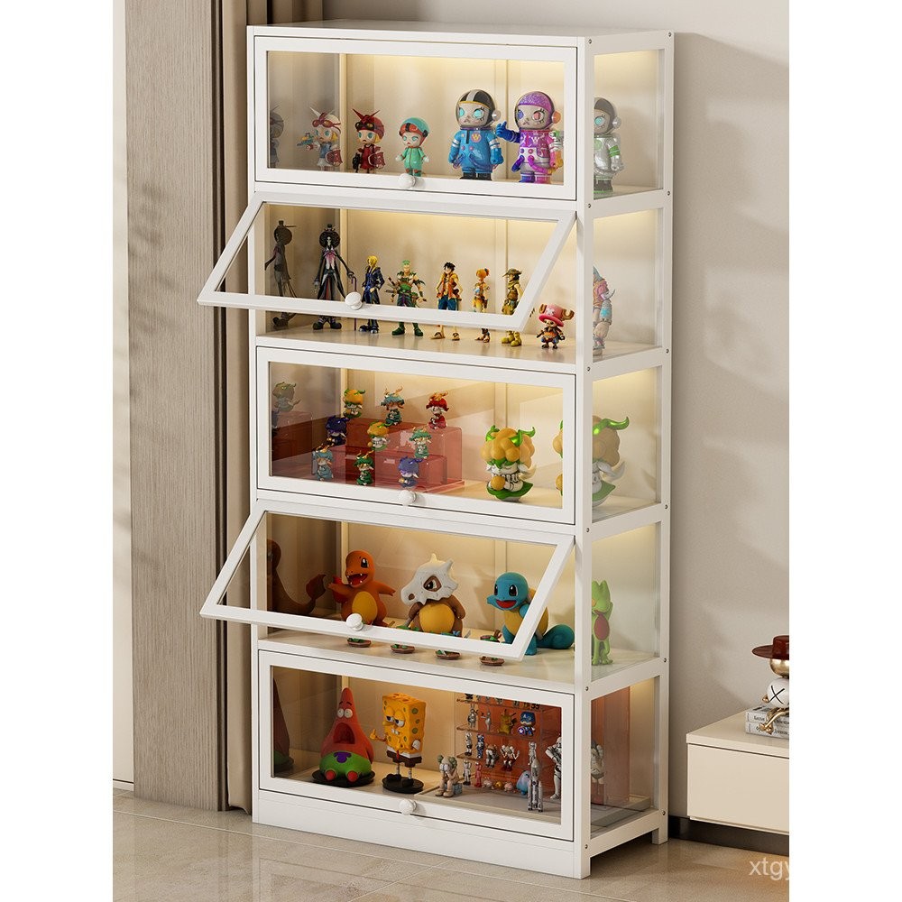 Display Cabinet for Figurines Pop Mart Transparent Acrylic Storage Box ...