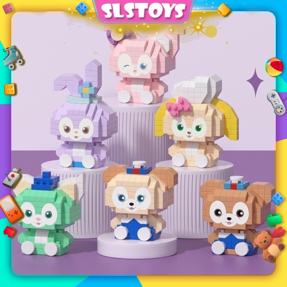 Diamond Building Block Cute Cartoon Characters Mini Creative Bricks 3D ...