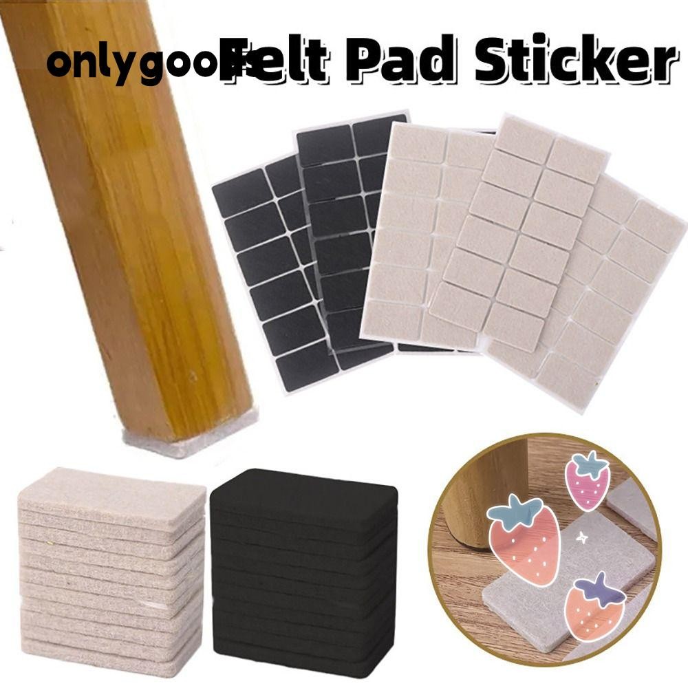 ONLYGOODS1 12Pcs/Sheet Felt Chair Leg Pads, Floor Protector Self ...